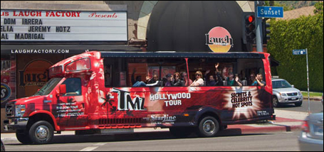 EUR heads to Hollywood on the TMZ Tour bus | The Mariah Carey Archives